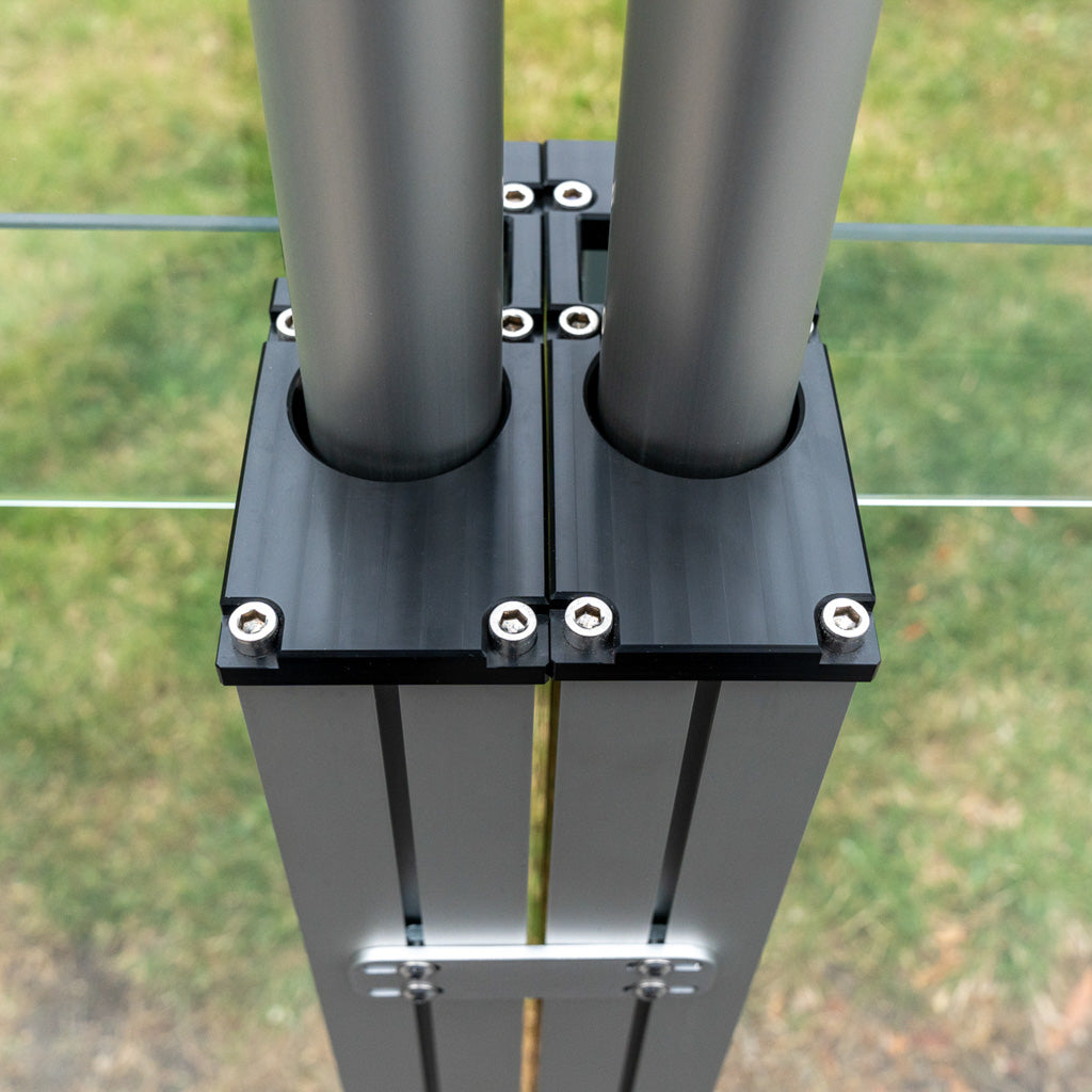 Clear Glass Retractable 6ft Freestanding Terrace Screen – StopBreeze®