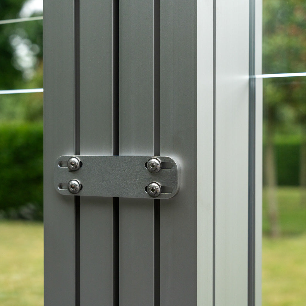 Clear Glass Retractable 6ft Freestanding Terrace Screen – StopBreeze®